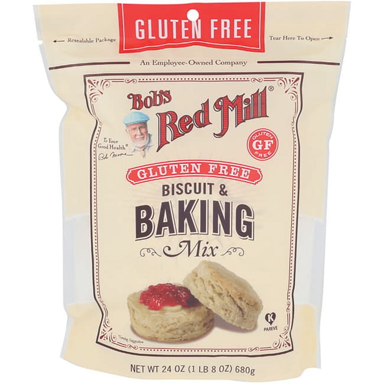 Bob's Red Mill Gluten Free, Kosher Biscuit & Baking Mix, Resealable 24 ...