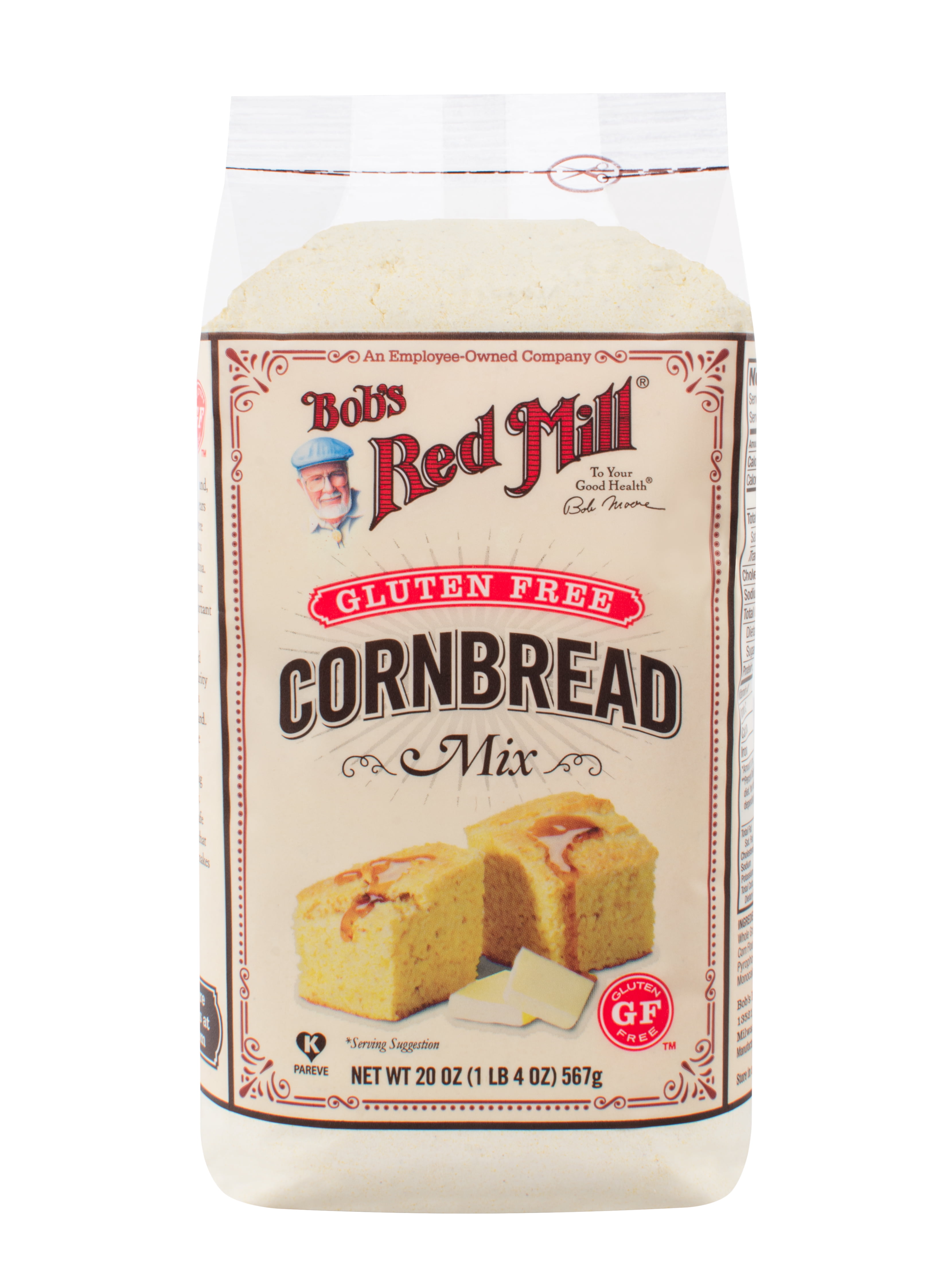 Bob's Red Mill, Gluten Free, Cornbread Mix, 20 oz Plastic Bag - Walmart.com