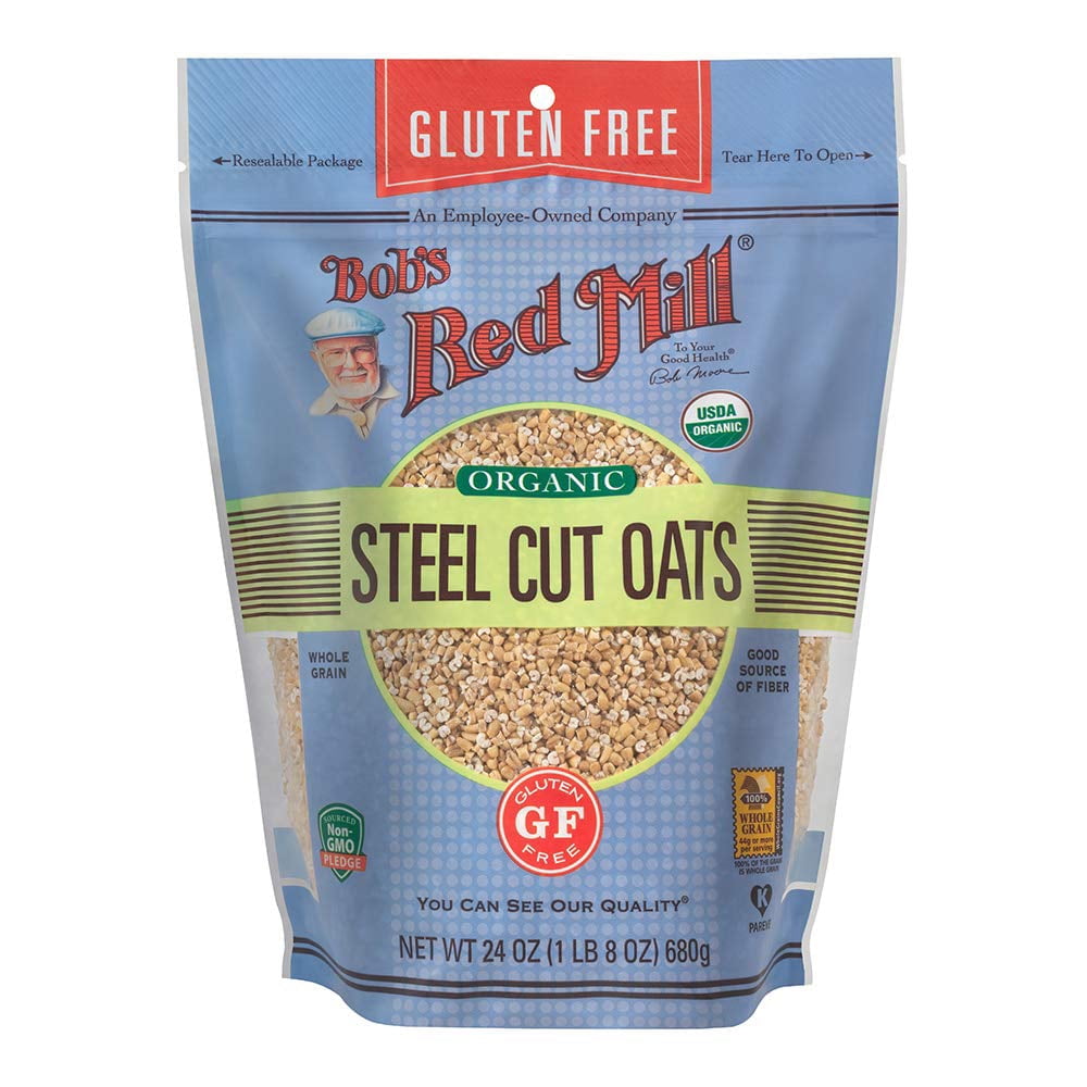 Bobs Red Mill Gluten Free Organic Steel Cut Oats, 24oz - Walmart ...