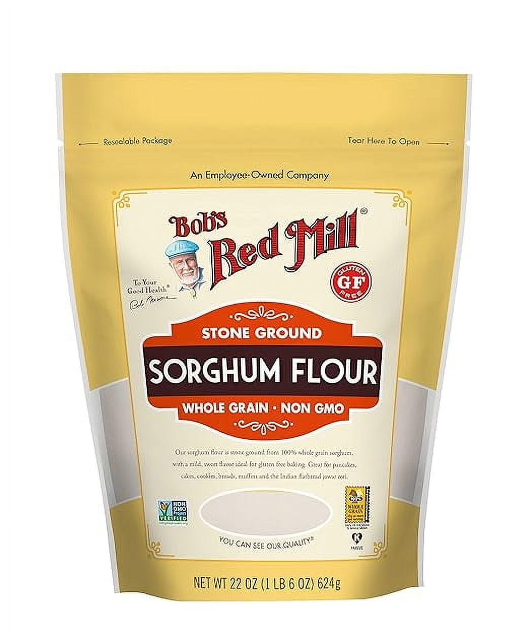 Bob's Red Mill Gluten Free Sweet White Sorghum Flour, 22 Ounce ...