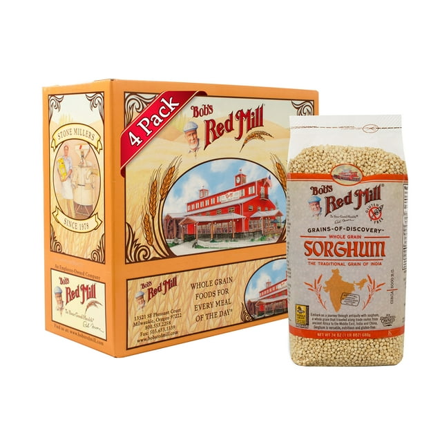 Bob's Red Mill Gluten OIF8 Free Sweet White Sorghum Grain, 24-ounce ...