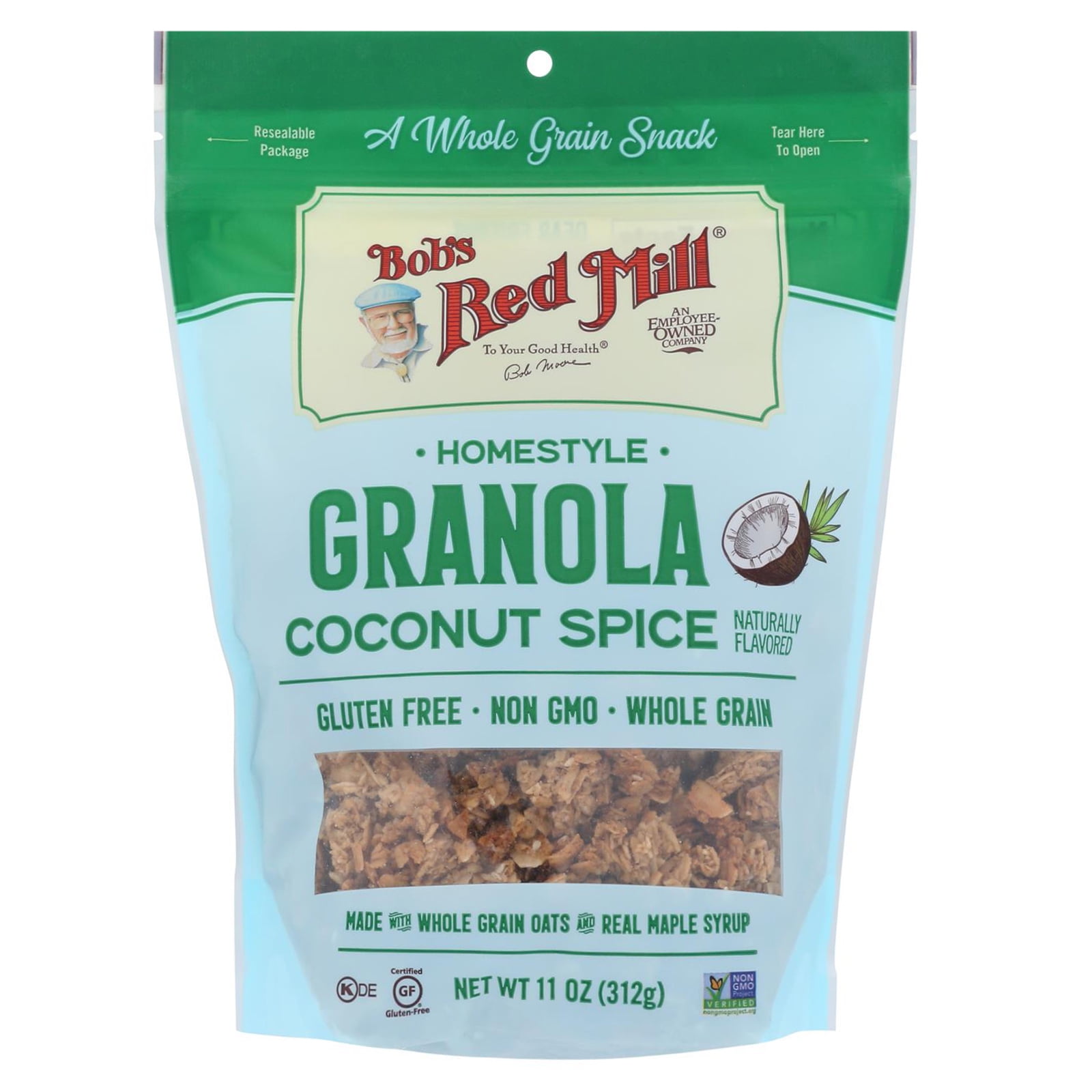 Bob's Red Mill Coconut Spice Granola 11 oz, Whole Grain Oats with Maple ...