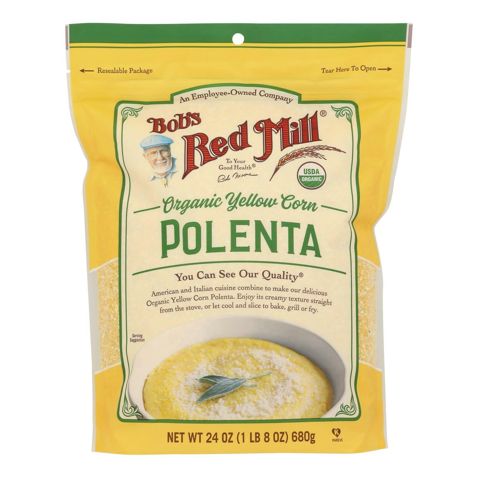 Bob's Red Mill Grits Corn Polenta 24 oz (Pack Of 4) - Walmart.com