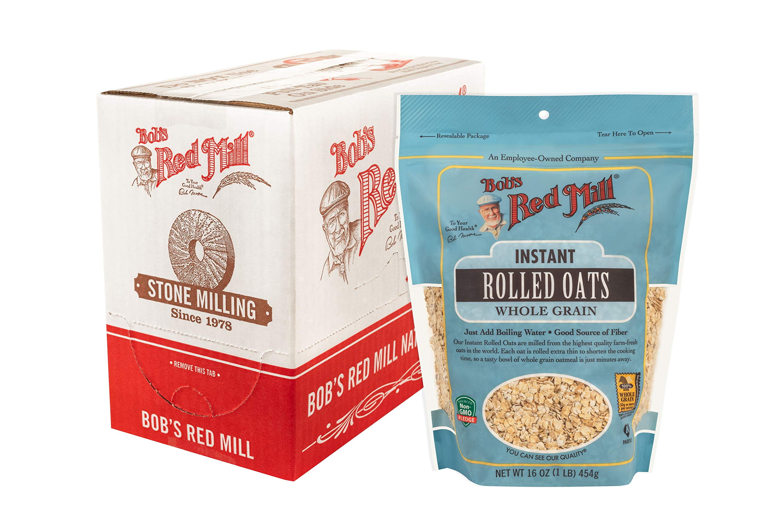 Bob's Red Mill Instant Rolled Oats, 16-ounce (Pack of 4) HW17 - Walmart.com