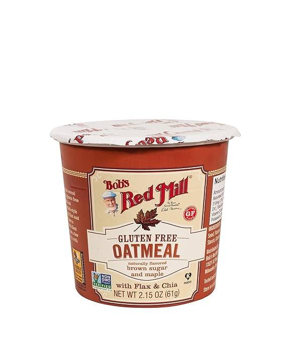 Bob's Red Mill Maple Brown Sugar Oatmeal Cup, 1 cup (Pack of 1) - Non ...