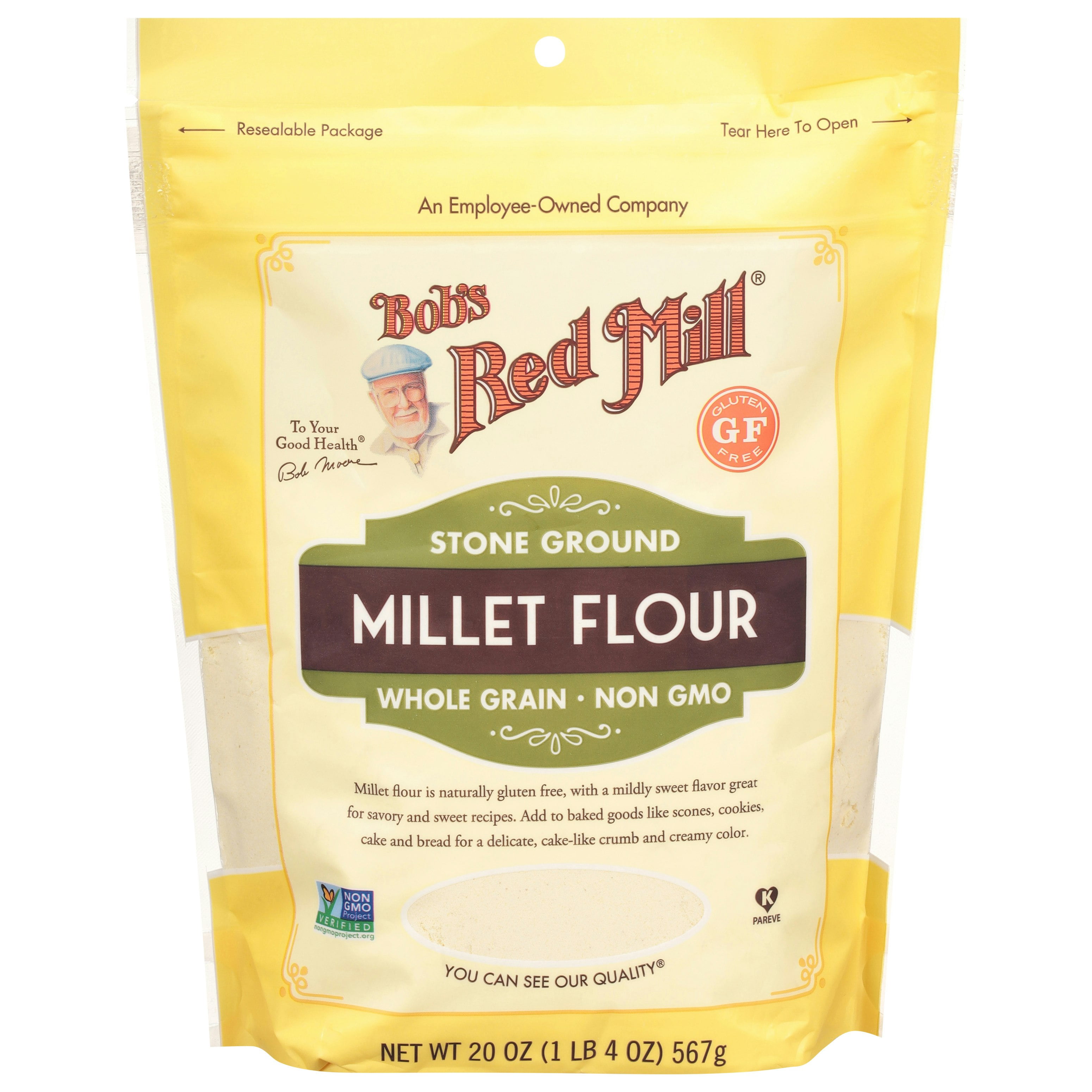 Bob's Red Mill Millet Flour 20 oz (Pack of 8) - Walmart.com