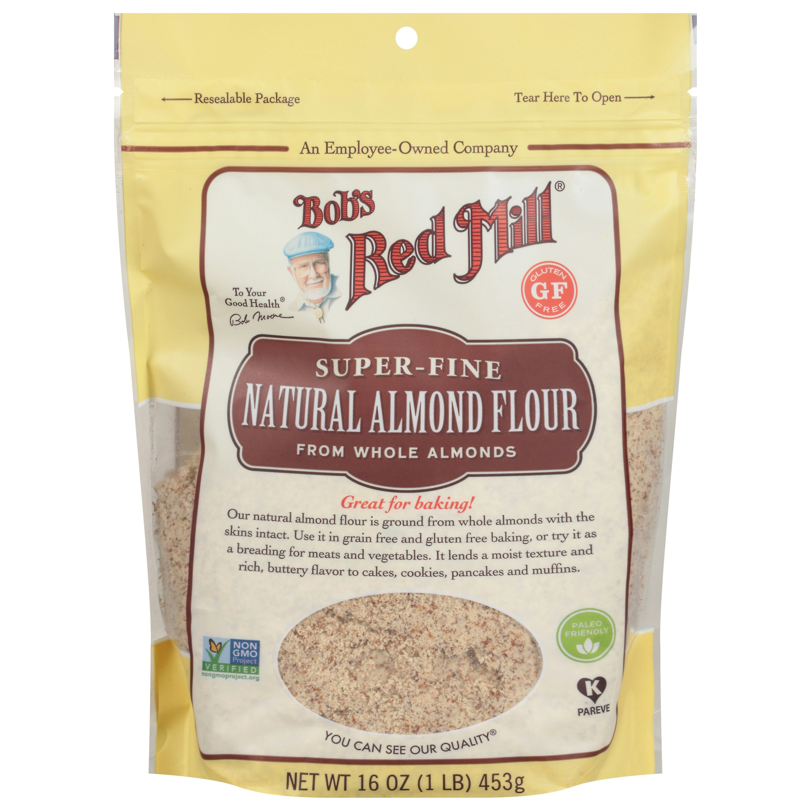 Bob's Red Mill Natural Almond Flour 16 oz (Pack Of 4) - Walmart.com