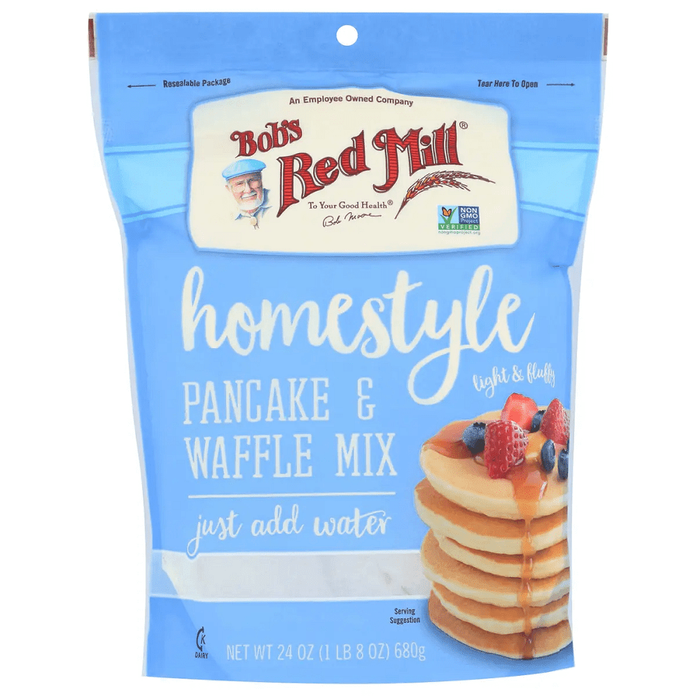 Bob's Red Mill Homestyle Pancake Mix, 24 oz, Pack of 4, Classic Quality ...