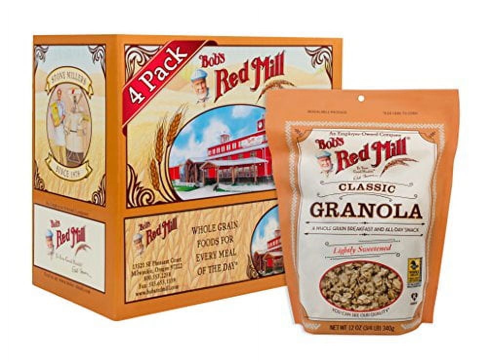 Bob's Red Mill Natural Whole Grain Granola, 12-ounce (Pack of 4 ...