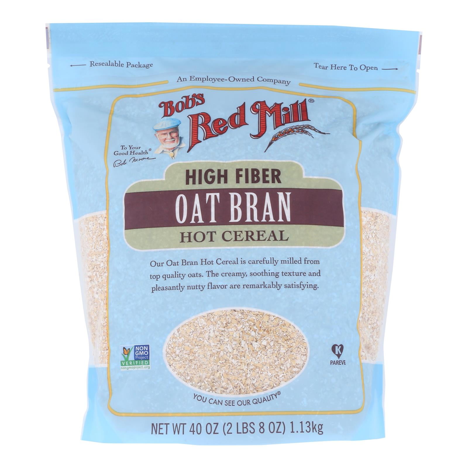 Bob's Red Mill Oat Bran Hot Cereal, High Fiber, Whole Grain, Healthy ...