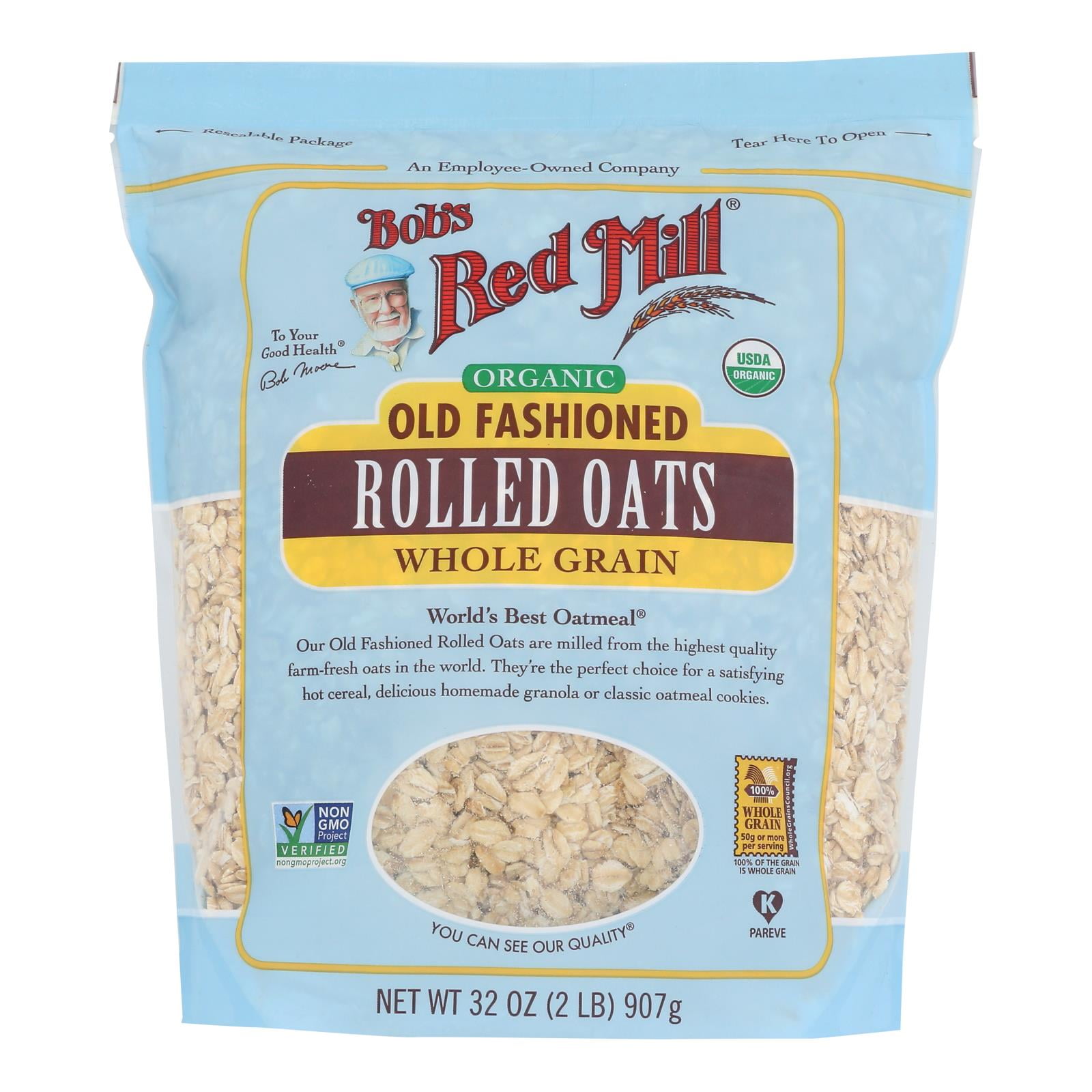Bob's Red Mill - Oats - Organic Old Fashioned Rolled Oats - Case of 4 ...