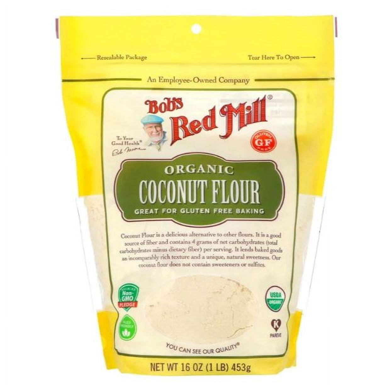 Bob's Red Mill Organic Coconut Flour 16 oz Pack of 4 - Walmart.com