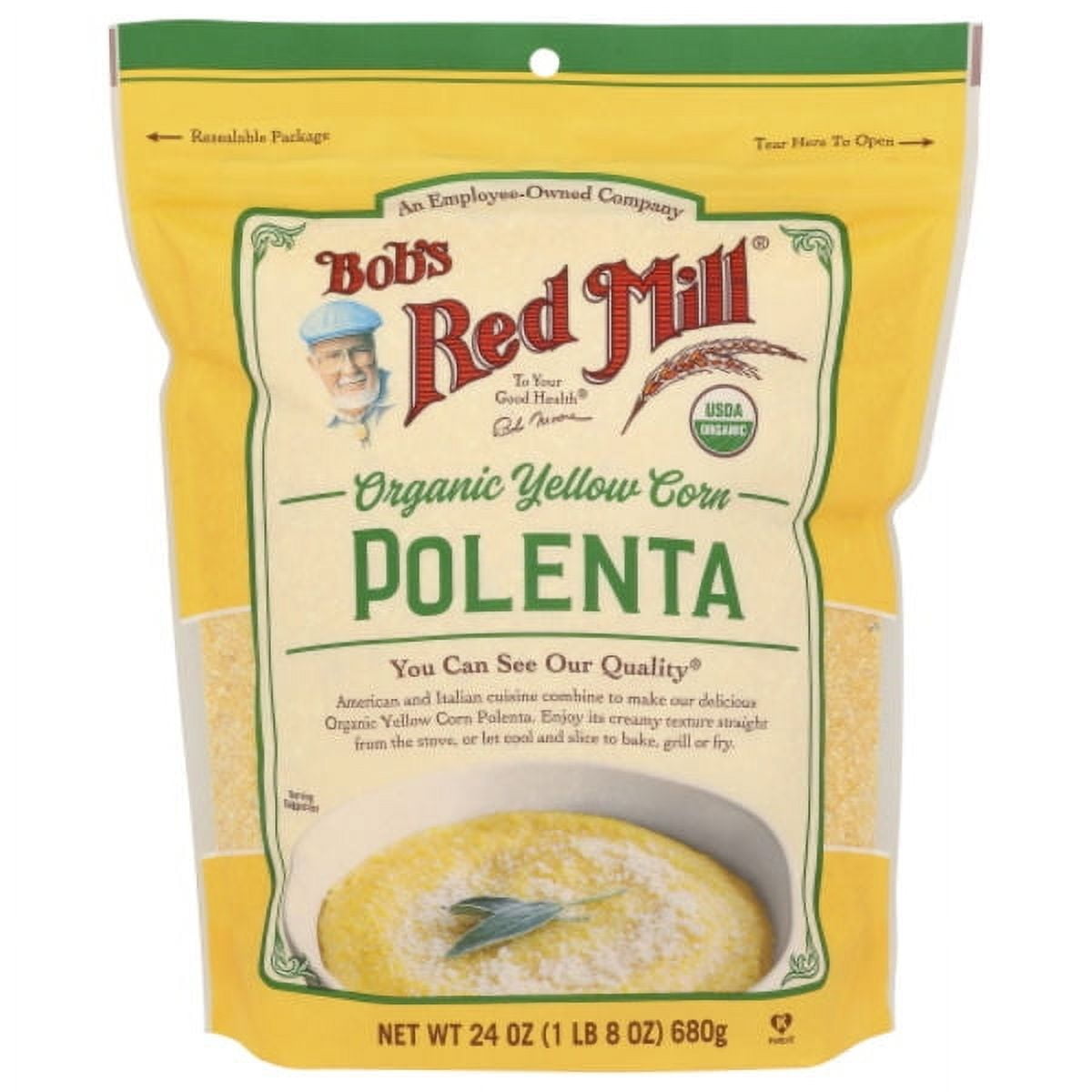 Bob's Red Mill Organic Corn Grits/Polenta 24 oz Package May Vary ...