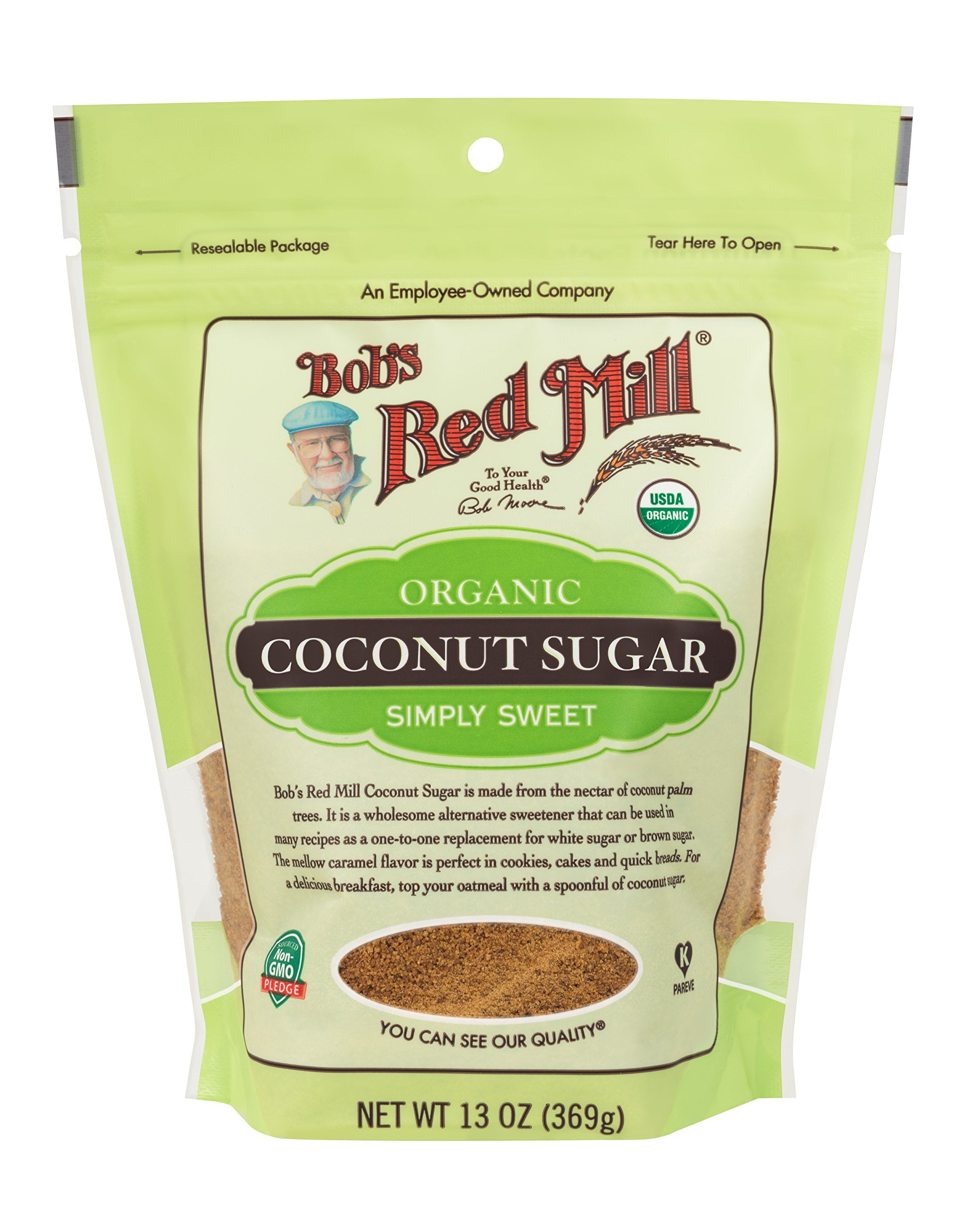 Bob's Red Mill Organic GGA1 Coconut Sugar, 13oz (Pack of 1) - Non GMO ...