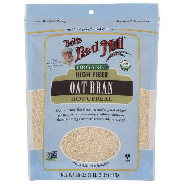 Bob's Red Mill Organic High Fiber Oat Bran Hot Cereal 18 oz Pkg ...
