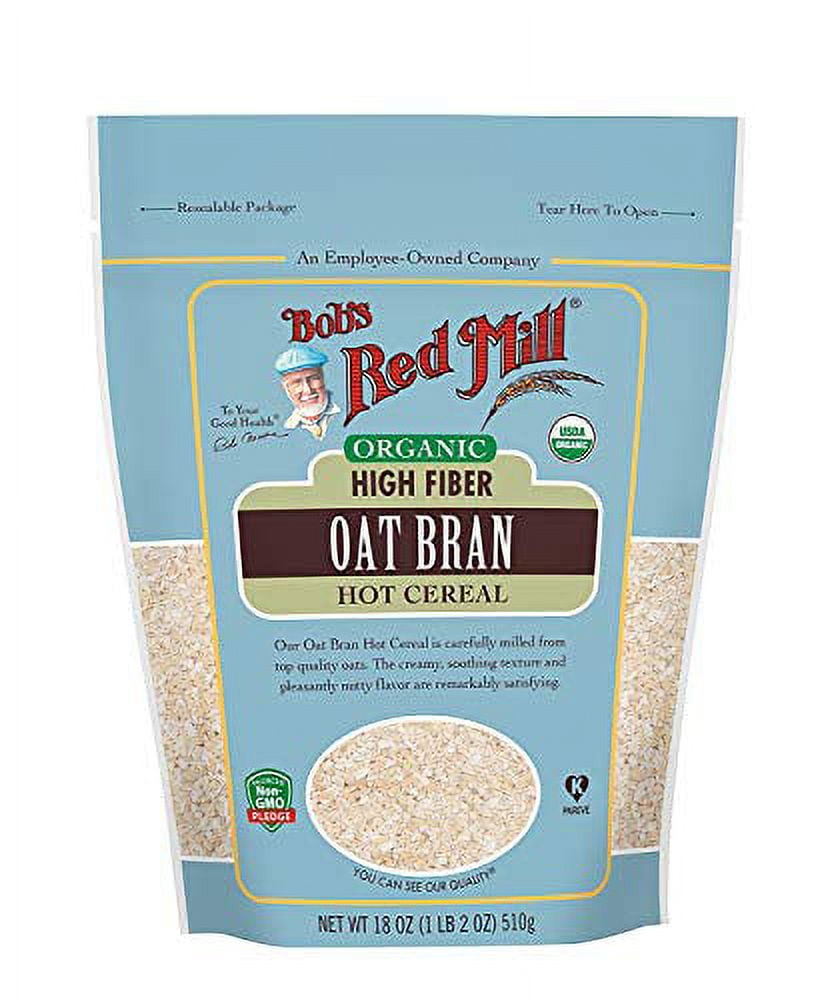 Bob's Red Mill Organic Oat Bran Hot Cereal 18 Ounce (Pack of 2 ...