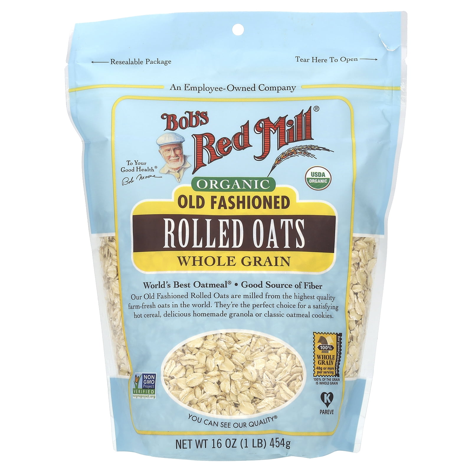 Bob's Red Mill Organic Old Fashioned Rolled Oats, 16 oz - High Quality ...
