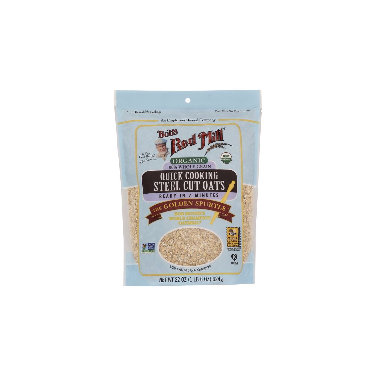 Bob's Red Mill Organic Quick Cooking Steel Cut Oats - Walmart.com