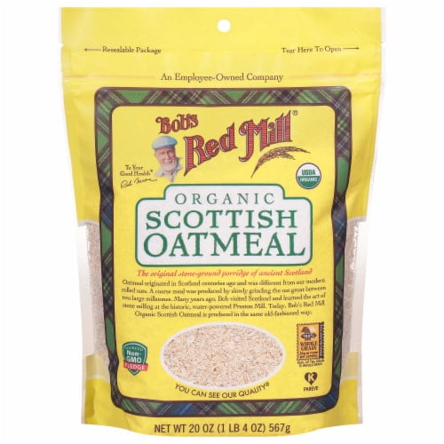 Bob's Red Mill Organic Scottish Oatmeal - 20 oz - Walmart.com