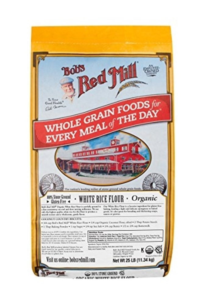 Bob's Red Mill Organic White Rice Flour, 25 Pound - Walmart.com