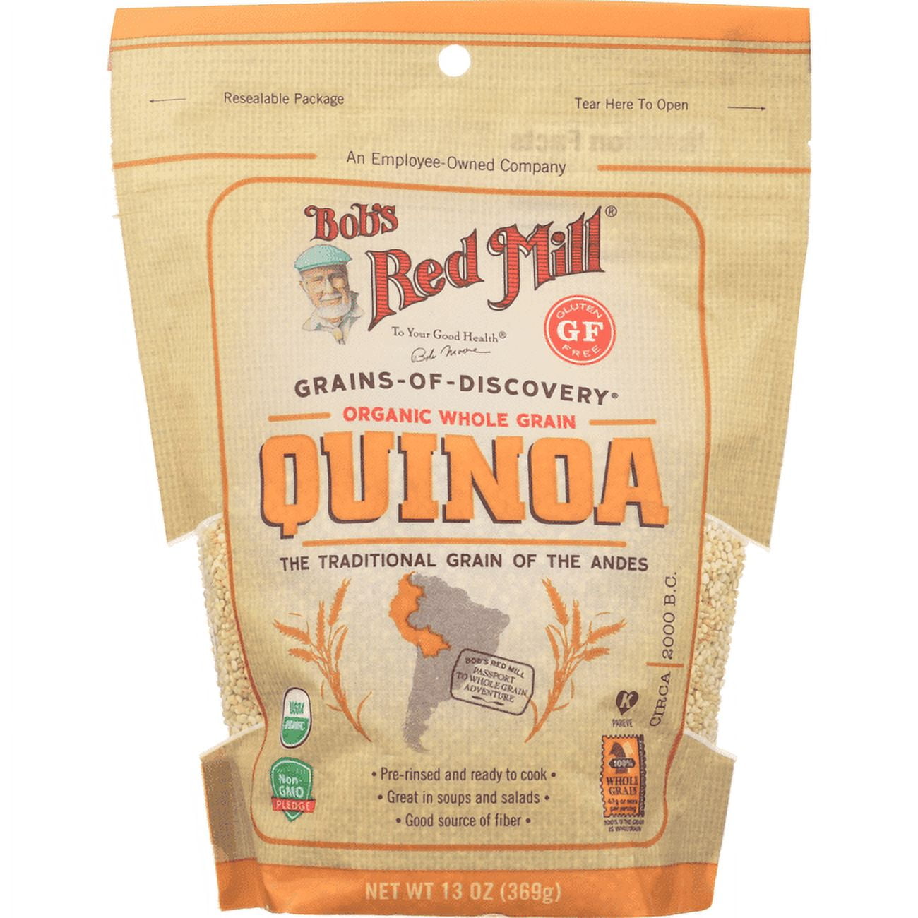 Bob's Red Mill Organic Quinoa, Nutrient-Rich, Iron & Protein Source ...