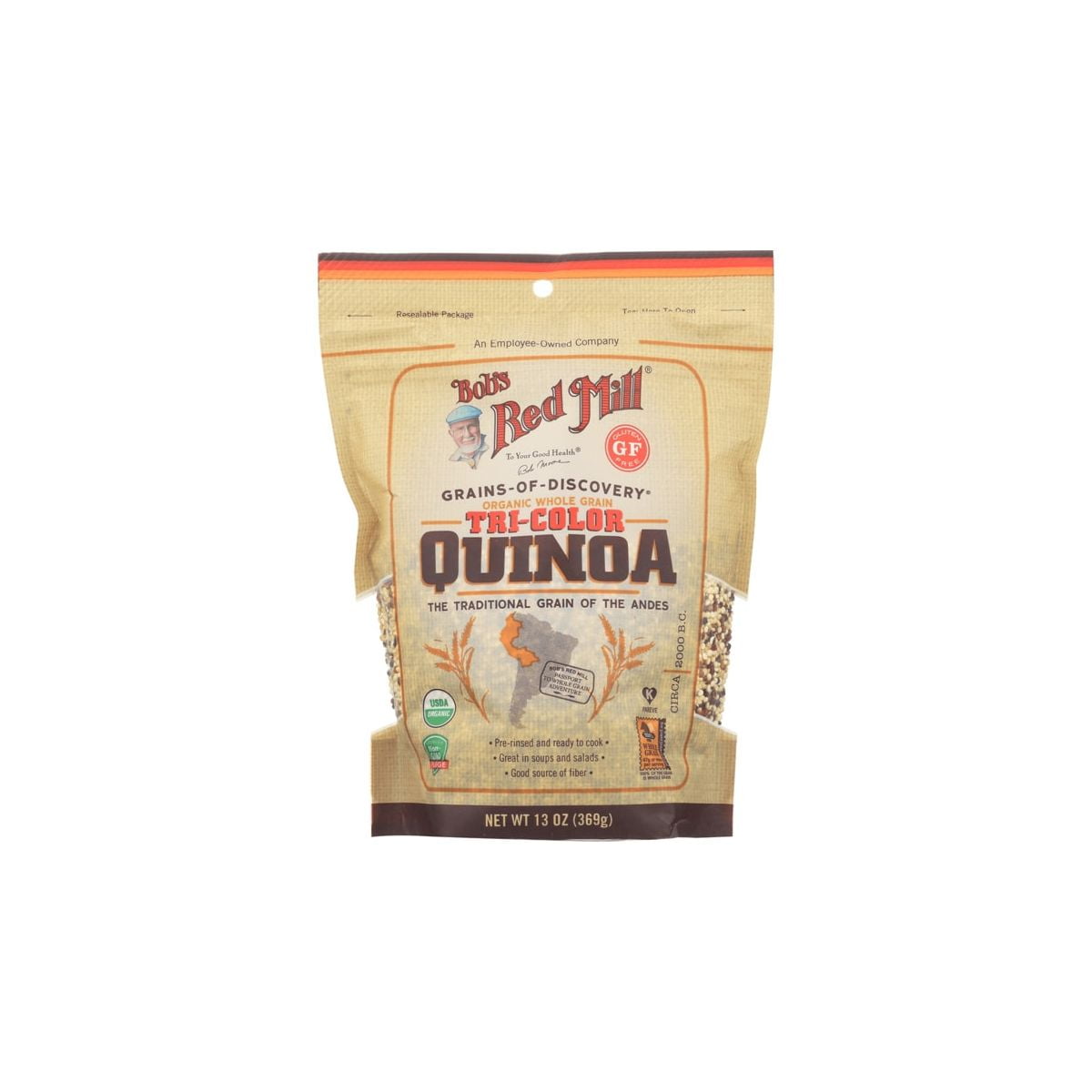 Bob's Red Mill Organic Whole Grain Tri-Color Quinoa - Walmart.com