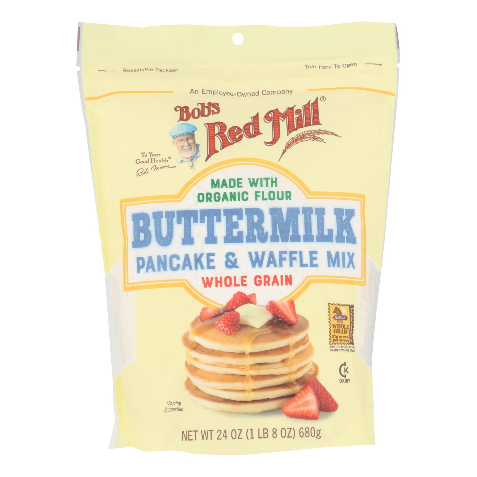 Bob's Red Mill - Pancake/waffle Btrmlk - Case of 4 - 24 OZ - Walmart.com