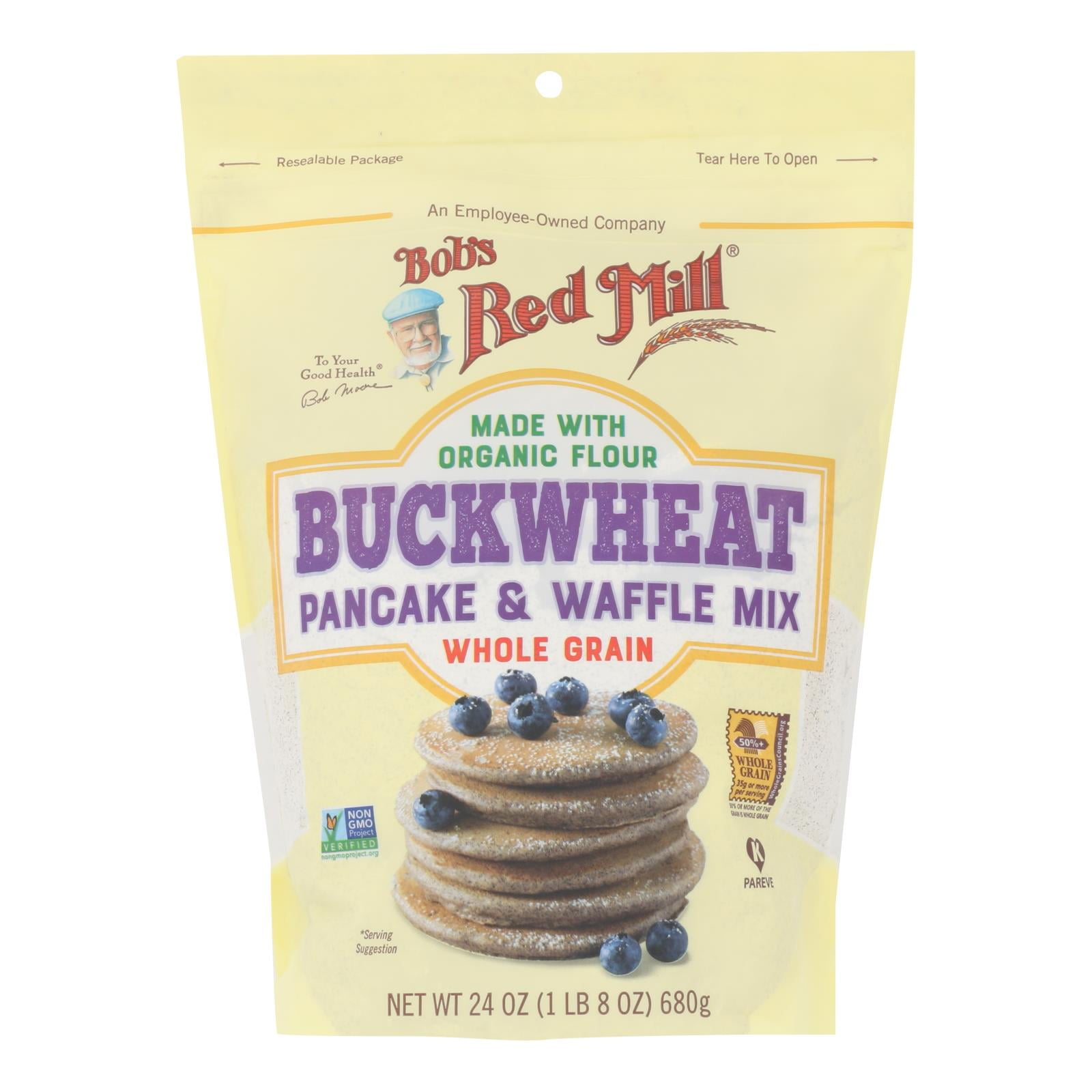Bob's Red Mill - Pancake/waffle Buckwheat - Case Of 4 - 24 Oz - Walmart.com