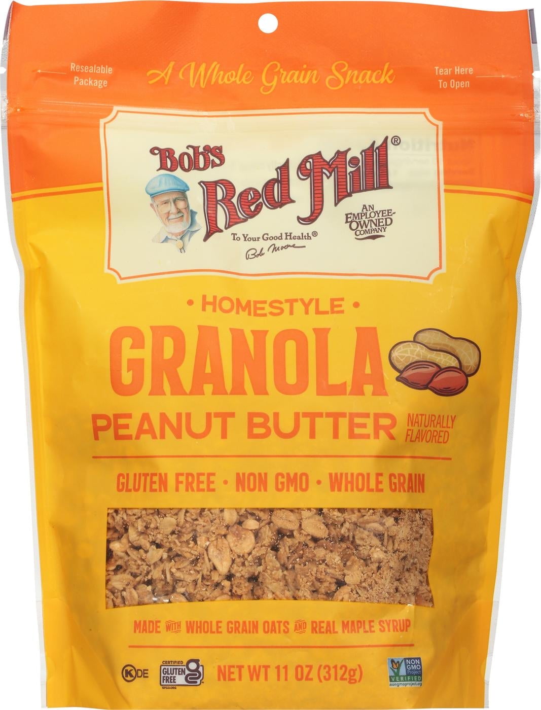 Bob's Red Mill Peanut Butter Granola, 11 Oz - Walmart.com
