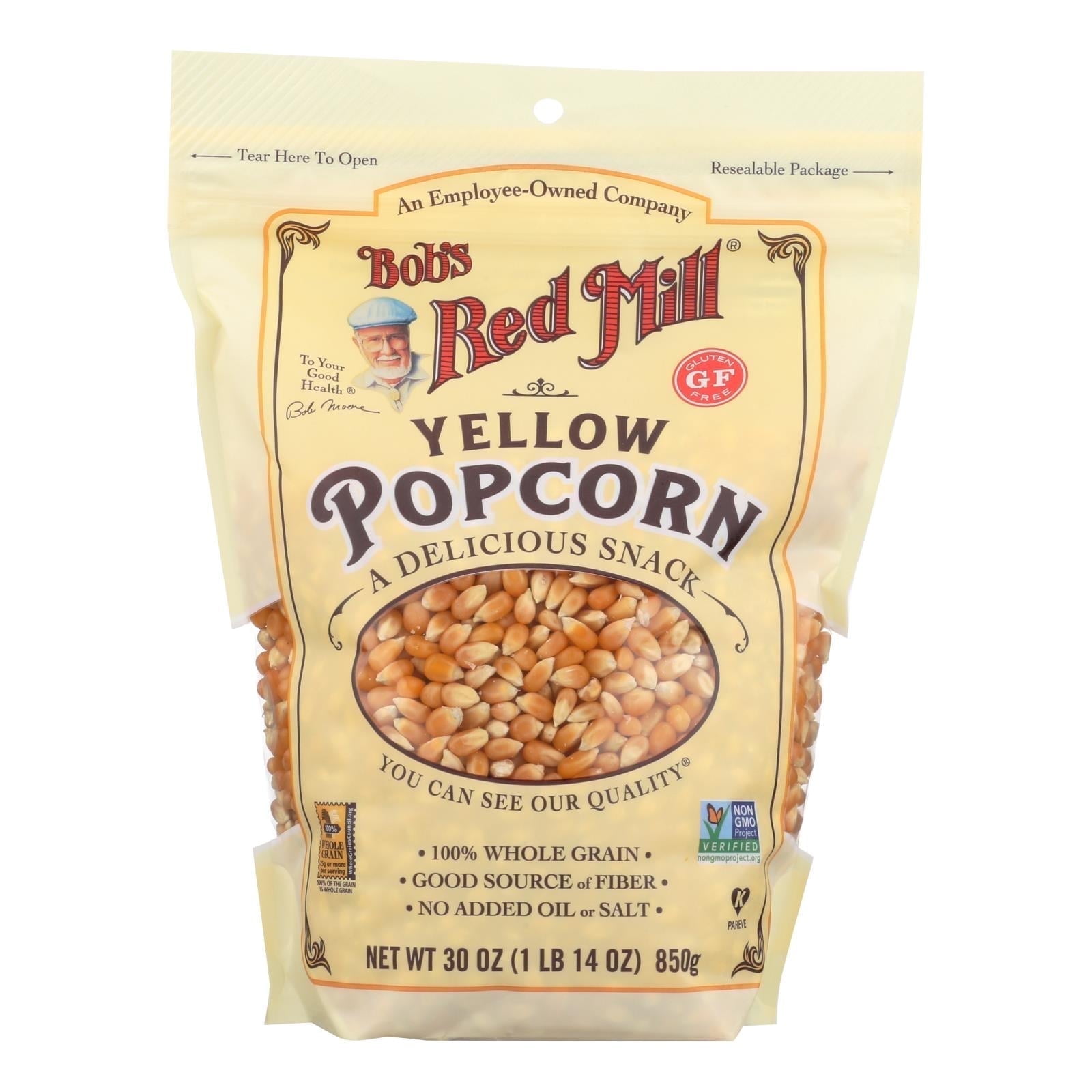 Bob's Red Mill - Popcorn - Yellow - 30 oz.(Case of 4 ) - Walmart.com