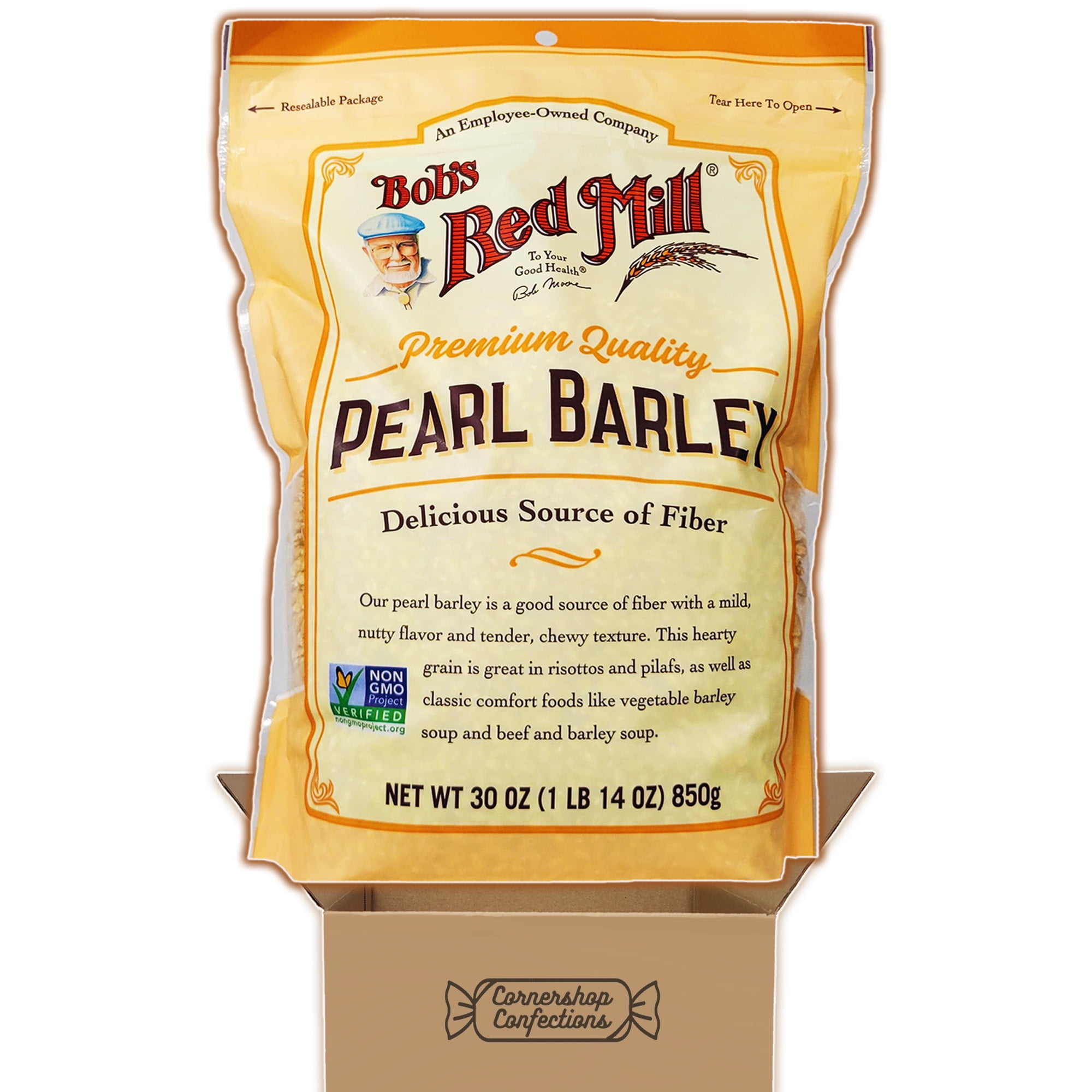 Bob's Red Mill Pearl Barley Pack - 30 Ounce Bag - Good Source of Fiber ...