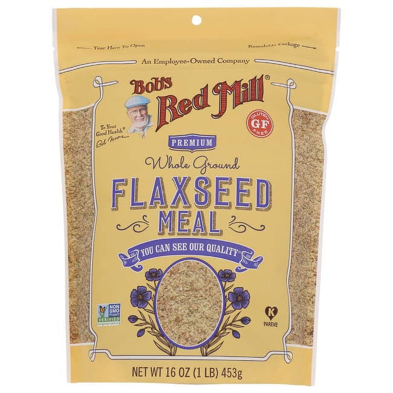 Bob's Red Mill Ground Flaxseed Meal - Omega-3 & Fiber, Non-GMO, Gluten ...