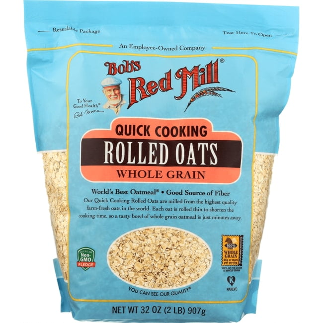 Bob's Red Mill Quick Cooking Rolled Oats, 32 oz - Walmart.com
