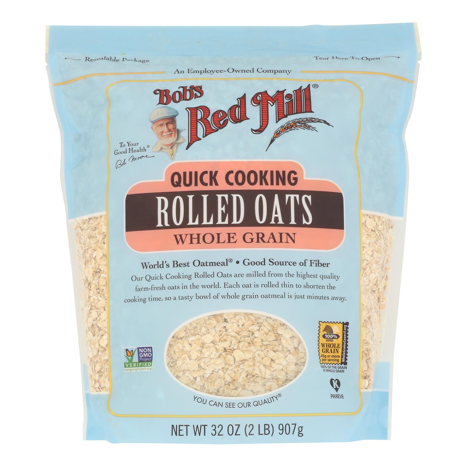 Bob's Red Mill - Quick Cooking Rolled Oats - Case of 4-32 oz. - Walmart ...