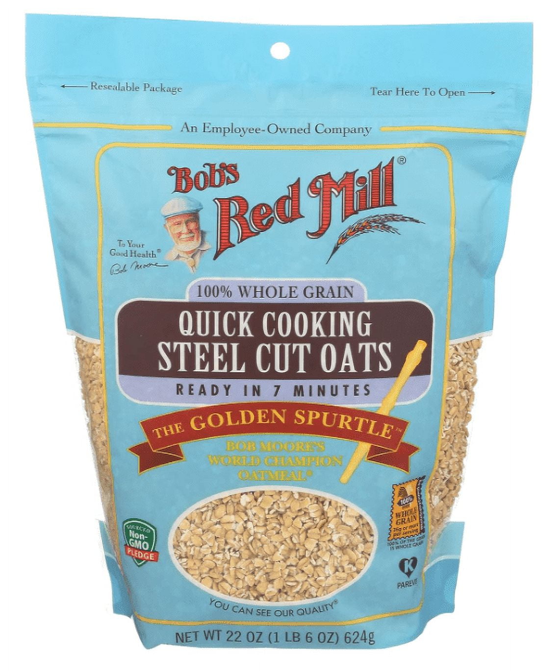 Bob's Red Mill - Quick Cooking Steel Cut Oats - Case of 4-22 OZ ...