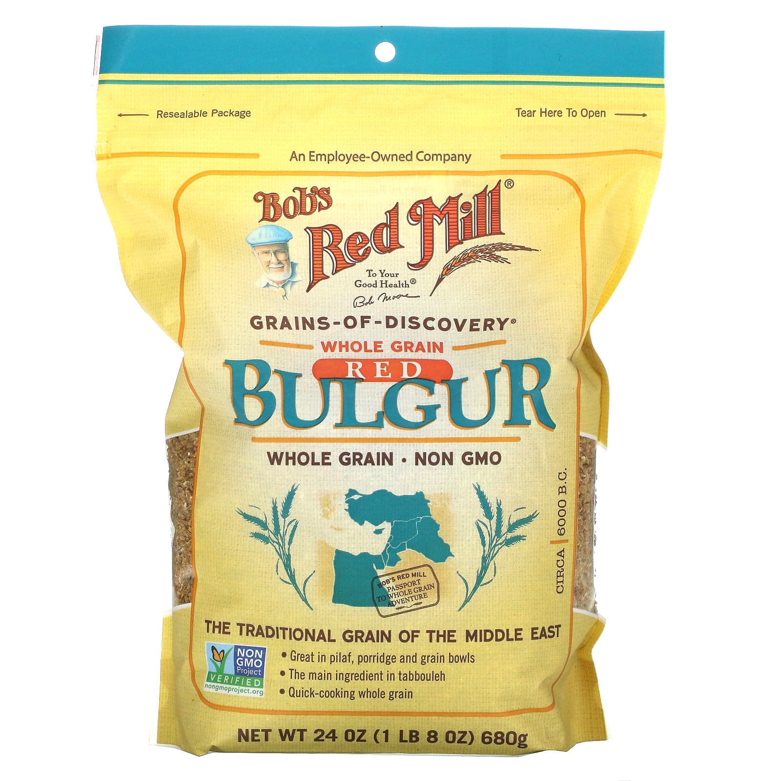 Bob's Red Mill, Red Bulgur, Whole Grain, 24 oz Pack of 2 - Walmart.com
