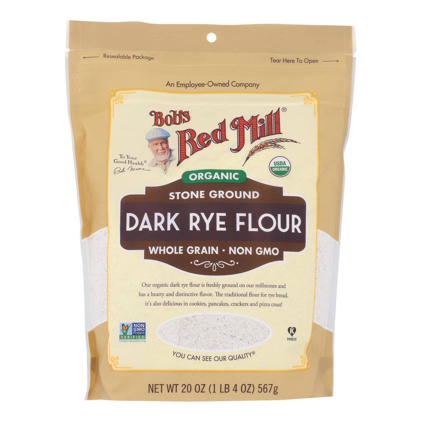 Bob's Red Mill - Rye Dark - Case of 4 - 20 OZ - Walmart.com