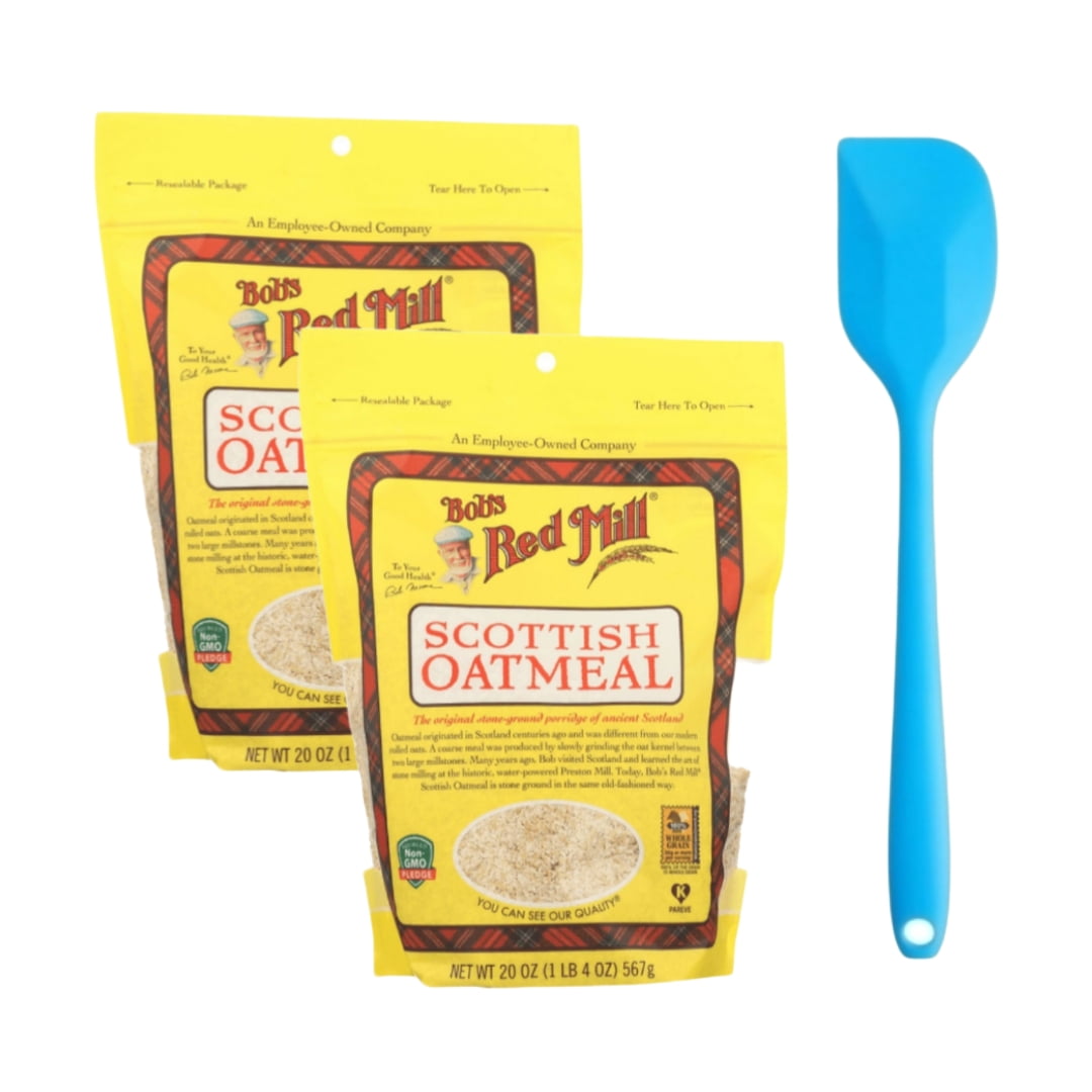 Bob's Red Mill Scottish Oatmeal, 20 oz (2 pack) and 8in Silicone ...