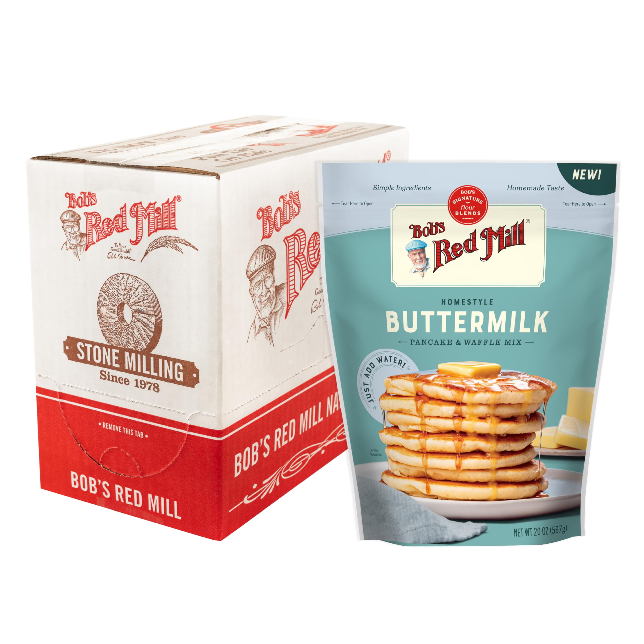 Bob's Red Mill - Mix Buttermilk Pancake - Cs Of 4-20 Oz - Walmart.com