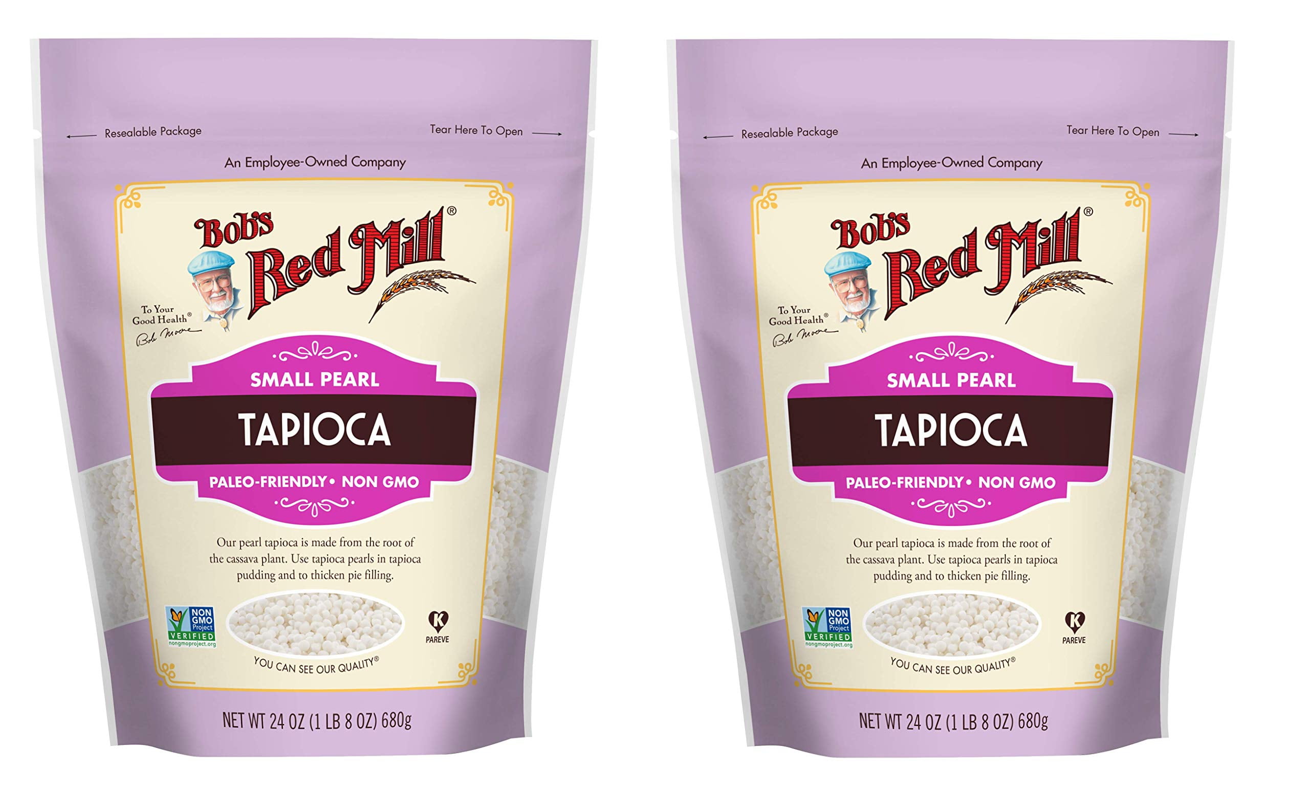 Bob's Red Mill Small OKA4 Pearl Tapioca - 24 oz - 2 pk - Walmart.com