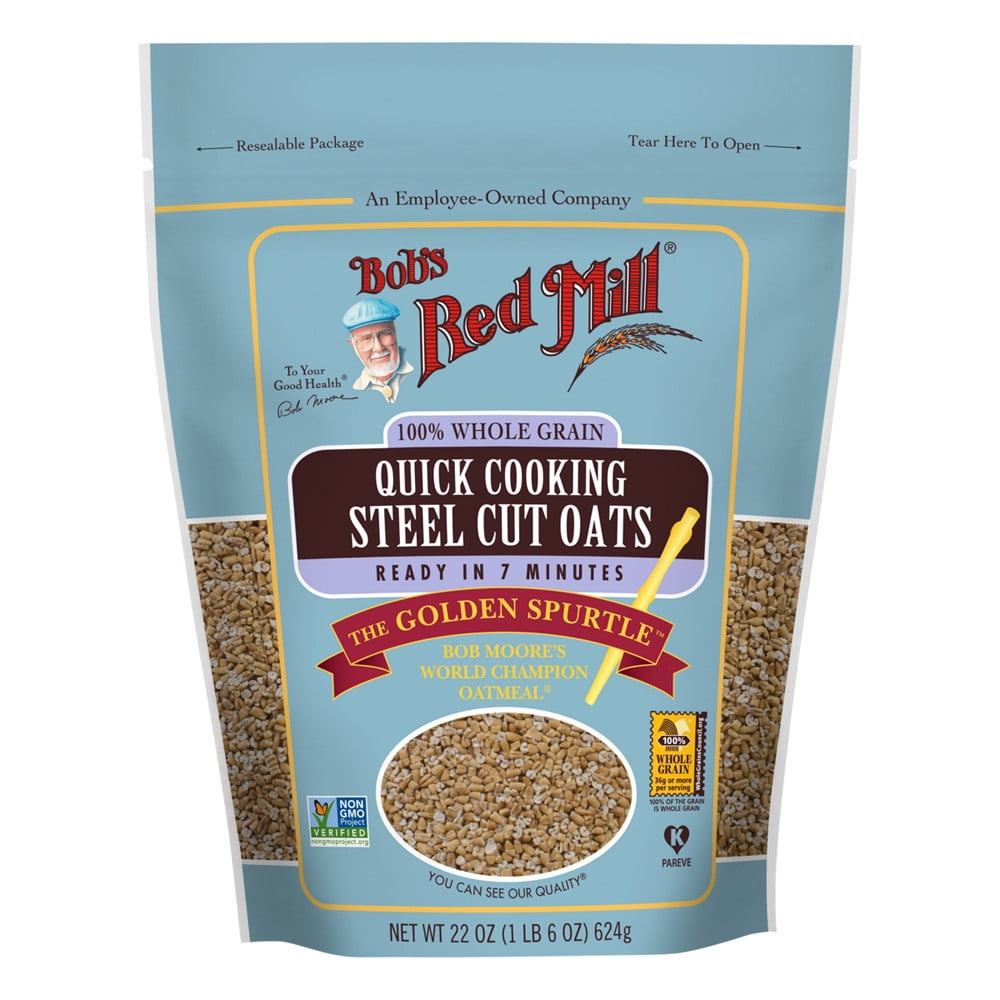 Bob's Red Mill Steel Cut Oats Quick Cooking 22 oz Pack of 3 - Walmart.com