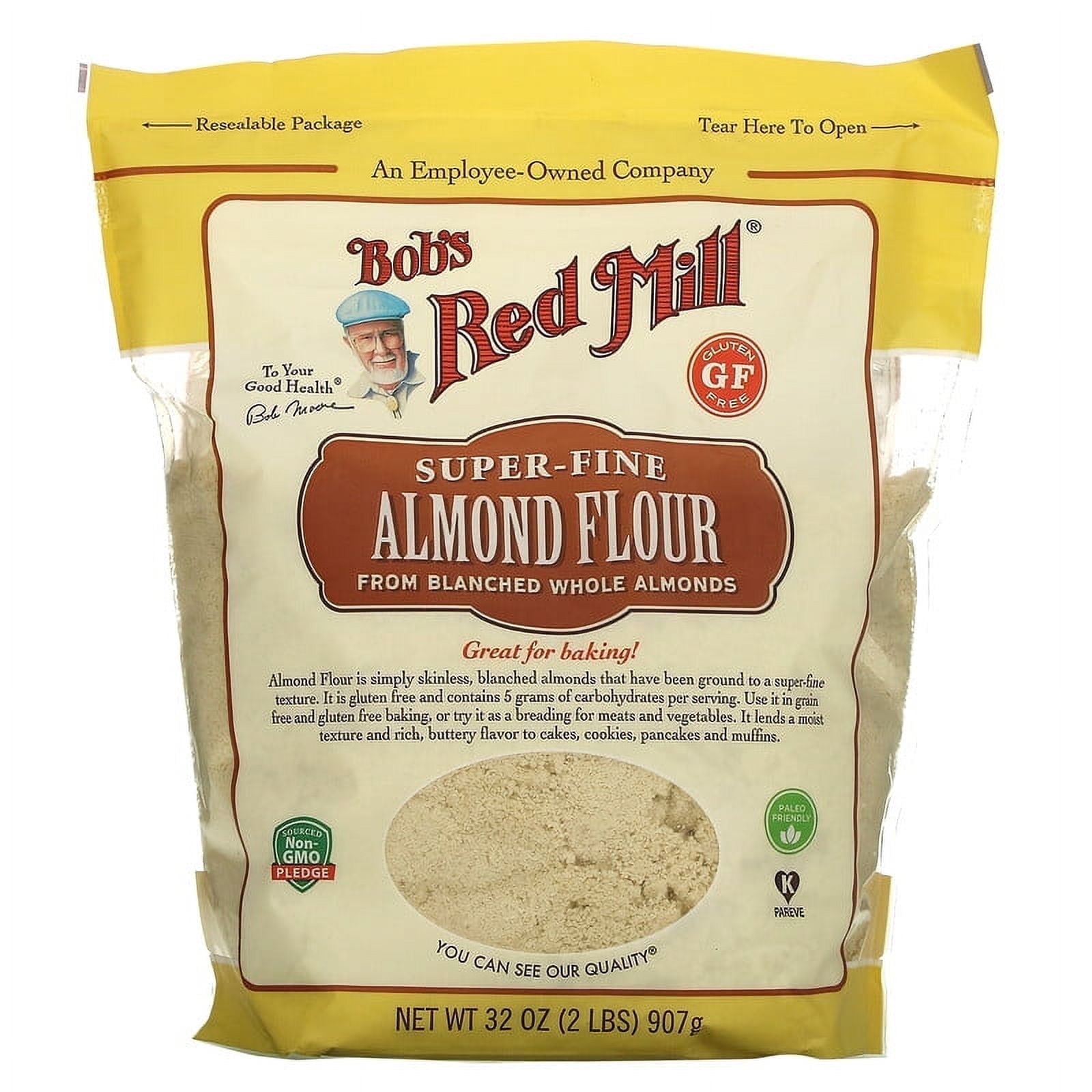 Bob's Red Mill, Super-Fine Almond Flour, 32 oz Pack of 4 - Walmart.com