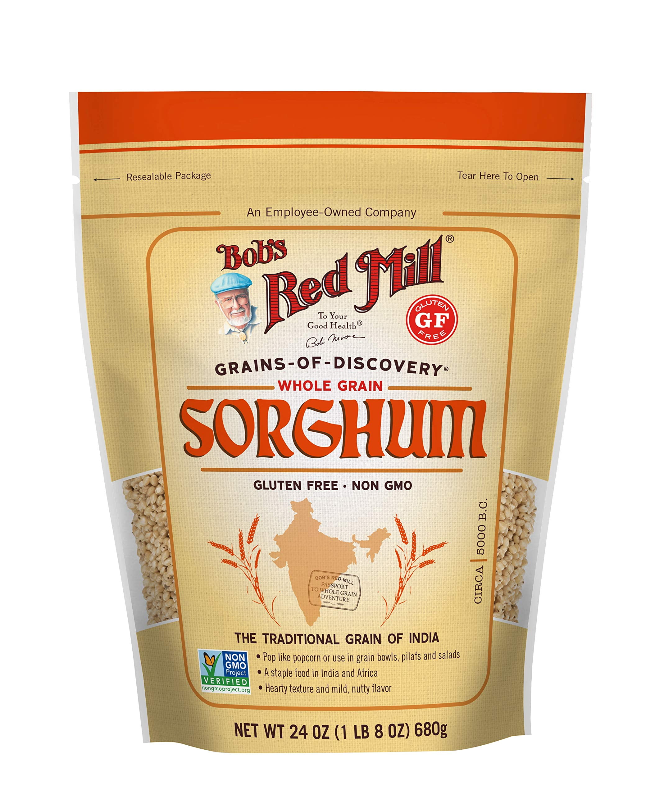 Bob's Red Mill Sweet White Sorghum Grain, Gluten Free, 24 oz - Walmart.com