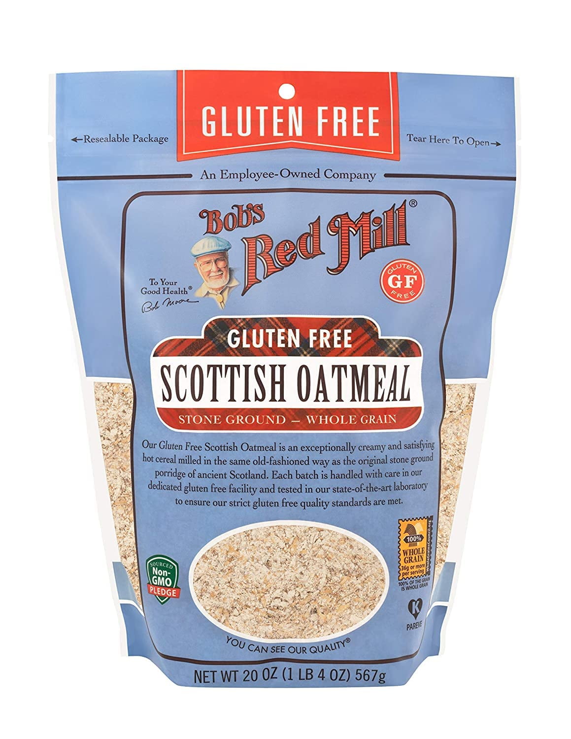 Bob's Red Mill TWE5 Gluten Free Scottish Oatmeal, 20-ounce (Pack of 2 ...