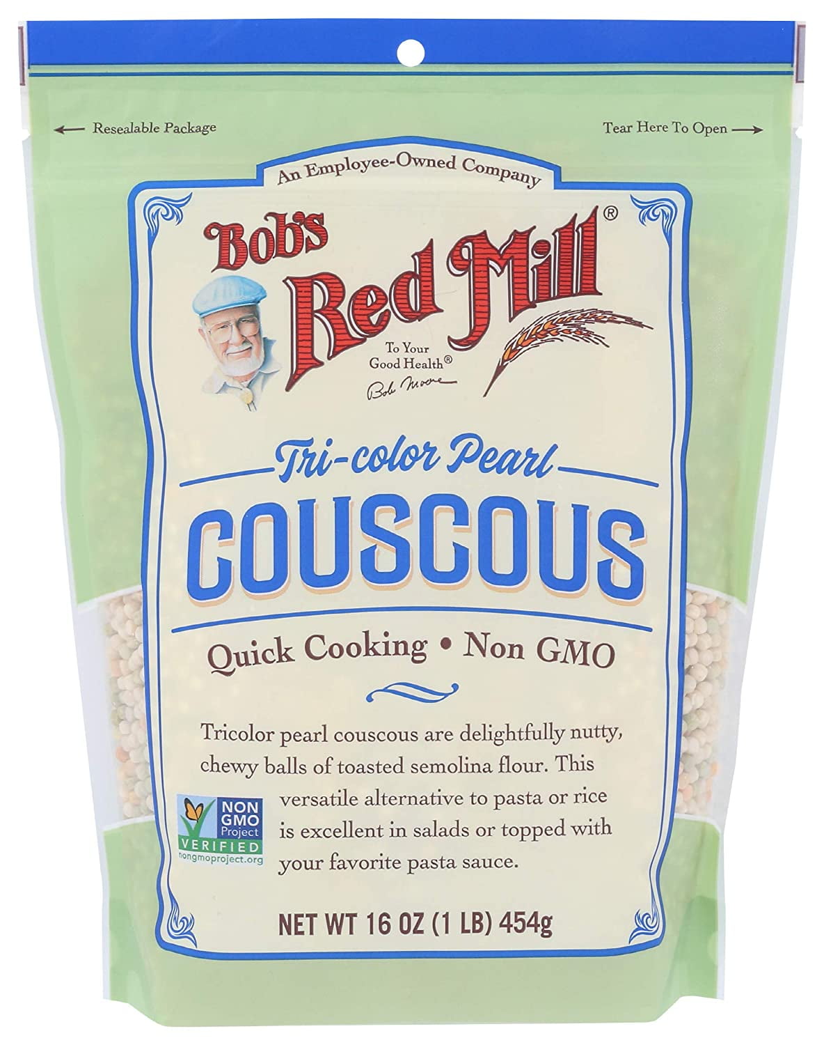 Bob's Red Mill Tri-Color Pearl Couscous 16 oz Pack of 1 - Walmart.com