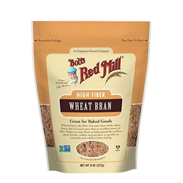 Bob's Red Mill Unprocessed RRF12 Miller's Wheat Bran, 8 Ounce - Walmart.com