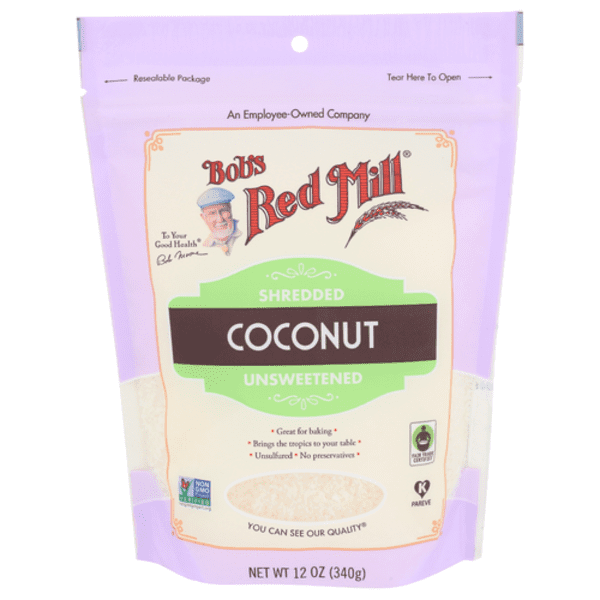 Bob's Red Mill Unsweetened Shredded Coconut 12 oz - Pack of 2 - Walmart.com