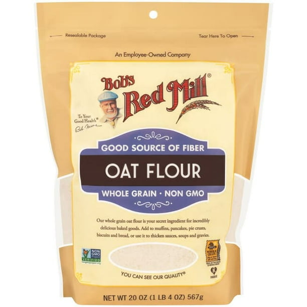 Bob's Red Mill Whole Grain Oat Flour, 20 oz - Walmart Business Supplies