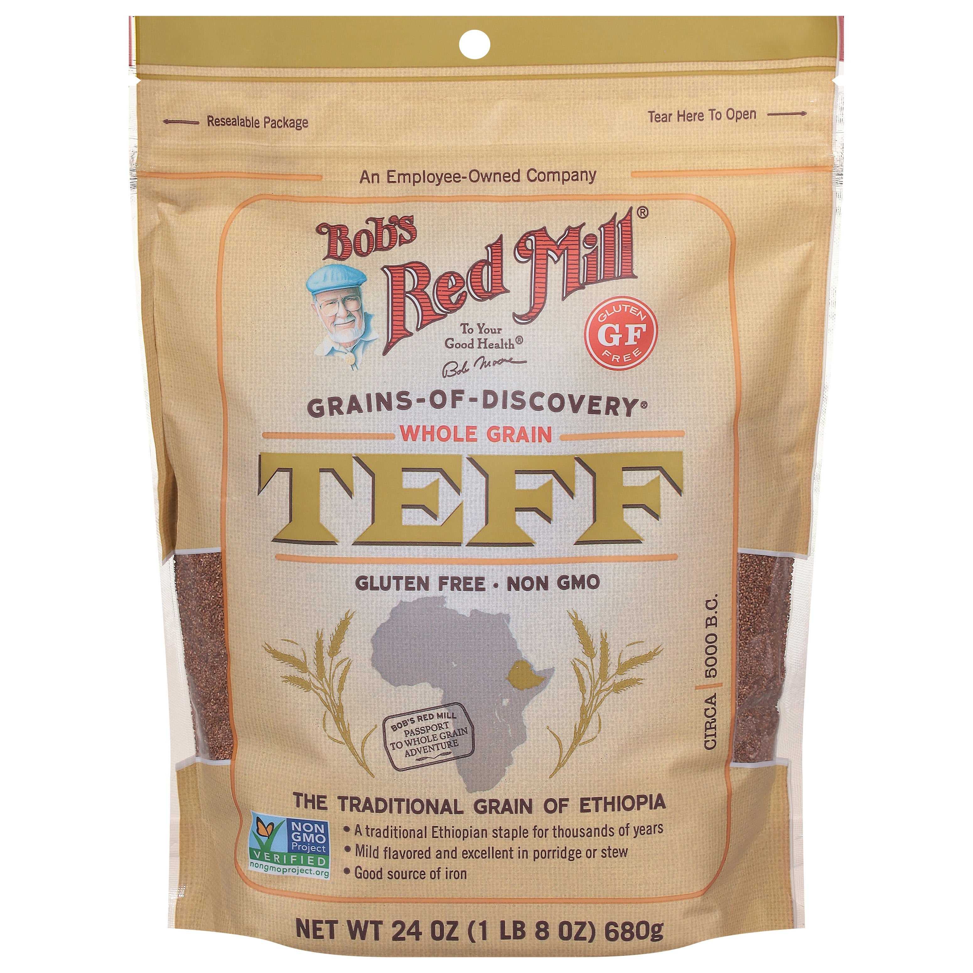 Bob's Red Mill Whole Grain Teff 24 oz (Pack Of 4) - Walmart.com