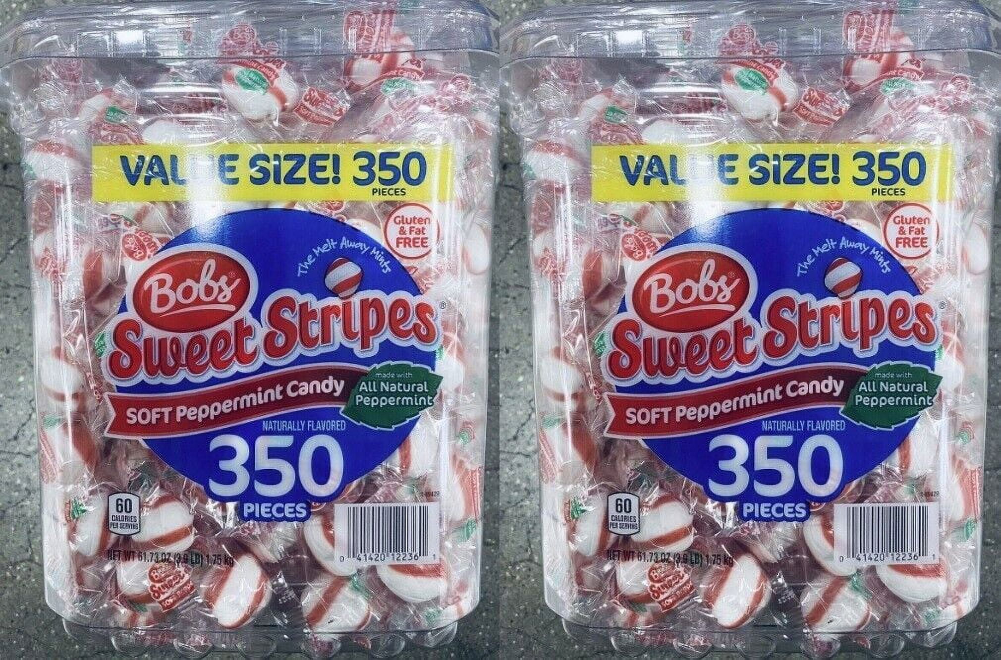 Bob's Sweet Stripes Soft Peppermint Candy 350 Count - 2 Packs 700 ...